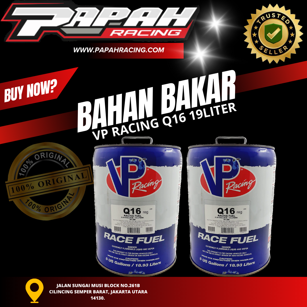BAHAN BAKAR VP RACING Q16 19LITER